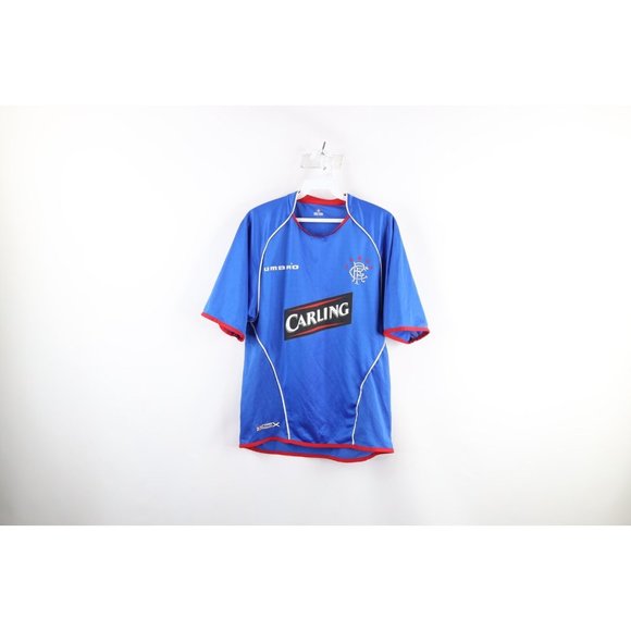 Umbro | Shirts | Vintage Umbro Mens Small Spell Out Carling Glasgow ...